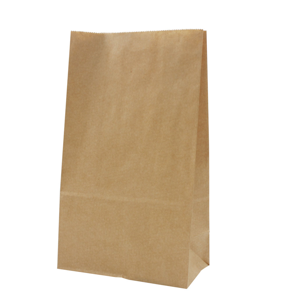 HE1504Brown Block Bottom Paper Bags #12 - Kwong Wah Paper Product Co Ltd