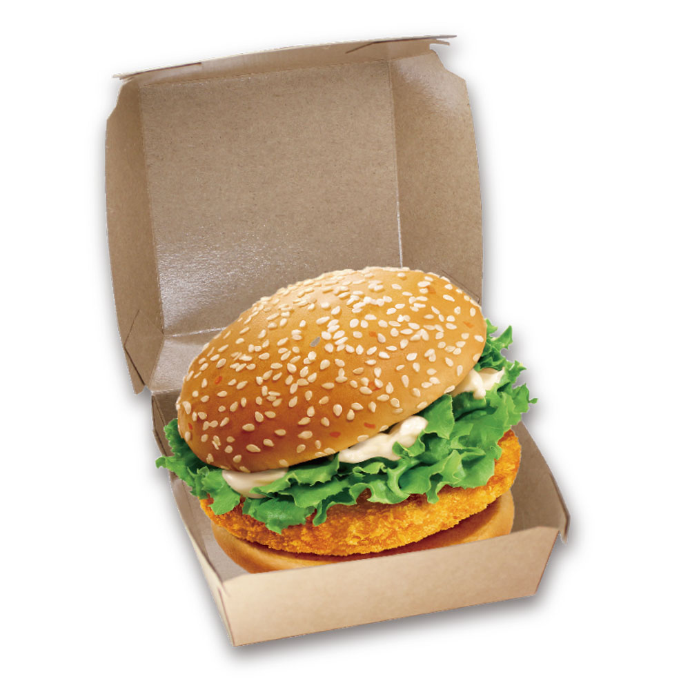 FA1007Brown Kraft Burger Clam - Kwong Wah Paper Product Co Ltd