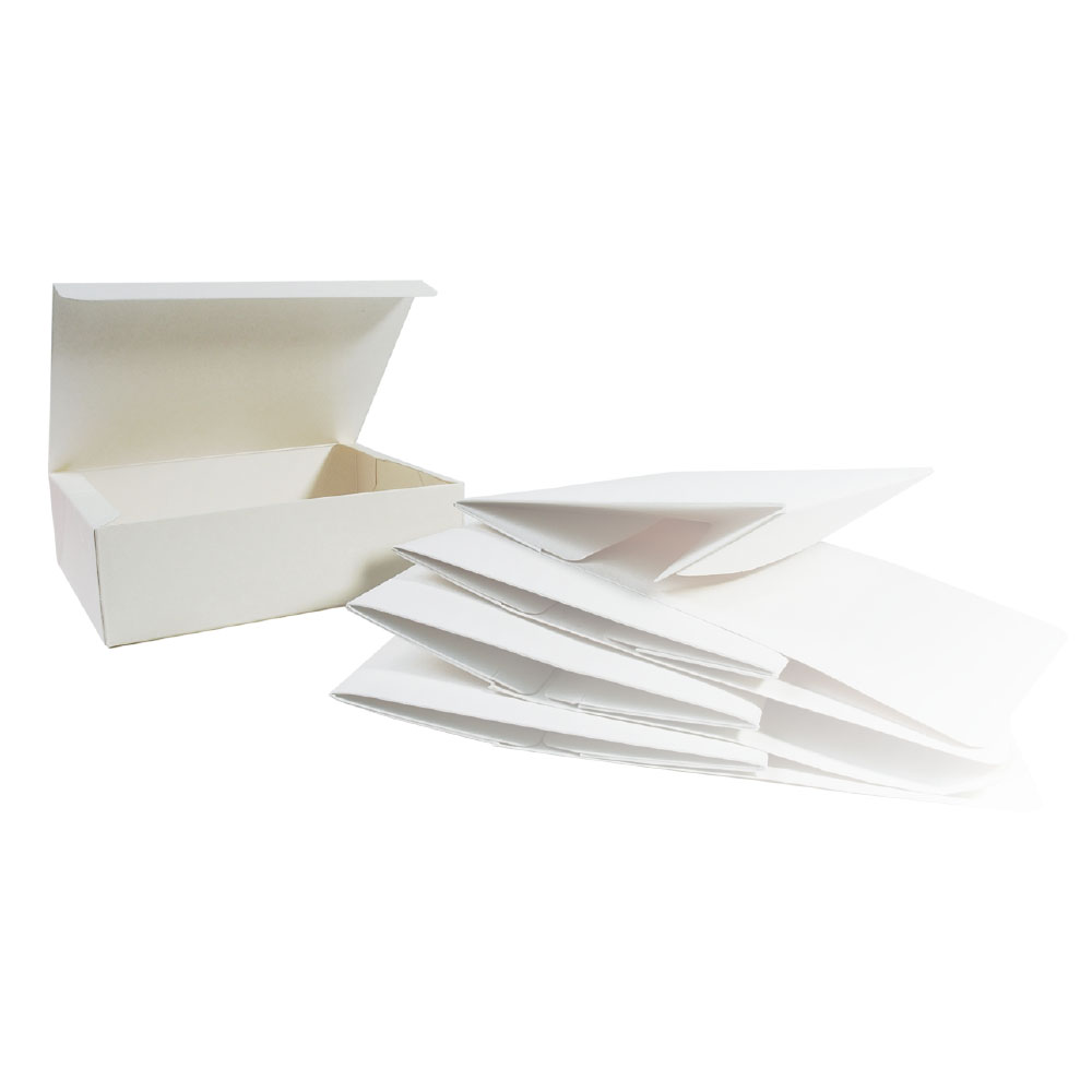 FA6001White Lunch Box (Foldable) #1109-1 - Kwong Wah Paper Product Co Ltd