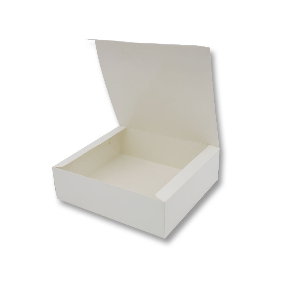 FA6002White Lunch Box (Foldable) #1109-2 - Kwong Wah Paper Product Co Ltd