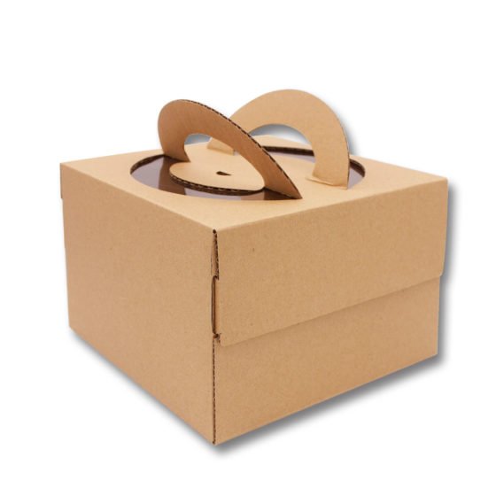 IA2031開窗貼膠片手挽西餅啡坑盒 - Kwong Wah Paper Product Co Ltd