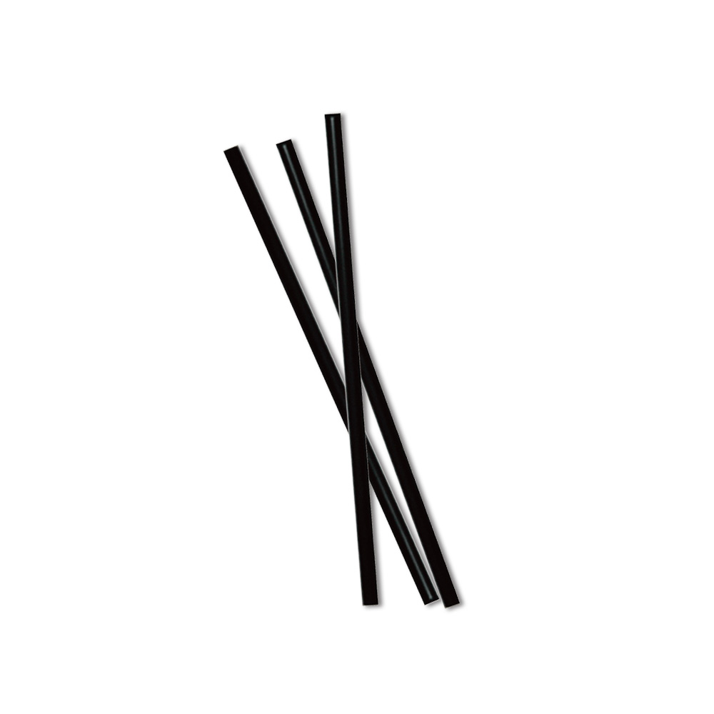 FN0214-A5x220mm Black Plastic Straw - Kwong Wah Paper Product Co Ltd