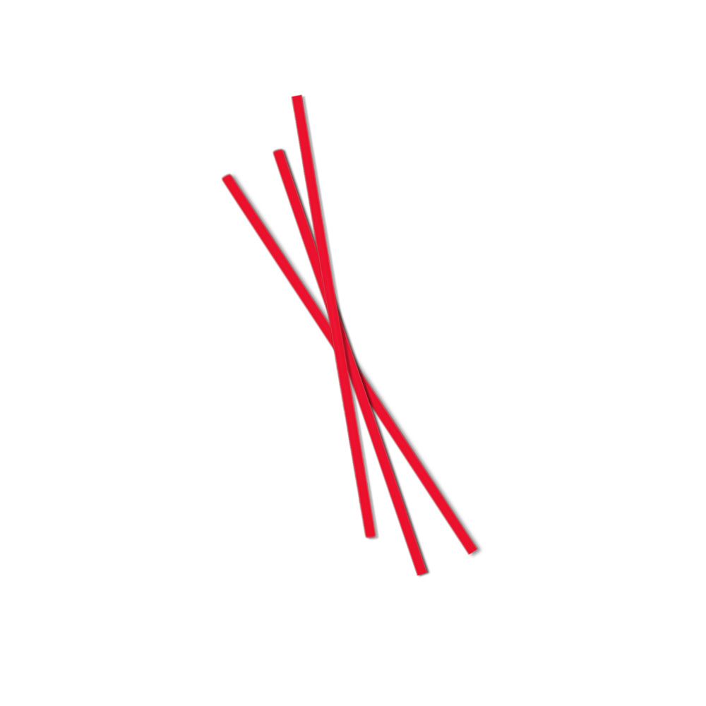 FN06013x200mm Red Plastic Straw - Kwong Wah Paper Product Co Ltd